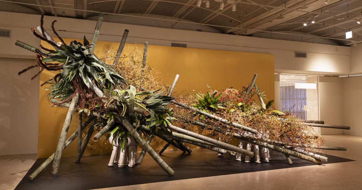 The 106th Sogetsu Annual Exhibition, titled “Flowers are the Heart ...